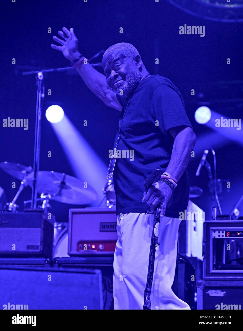 The drummer Jaimoe from the original Allman Brothers Band greets the ...