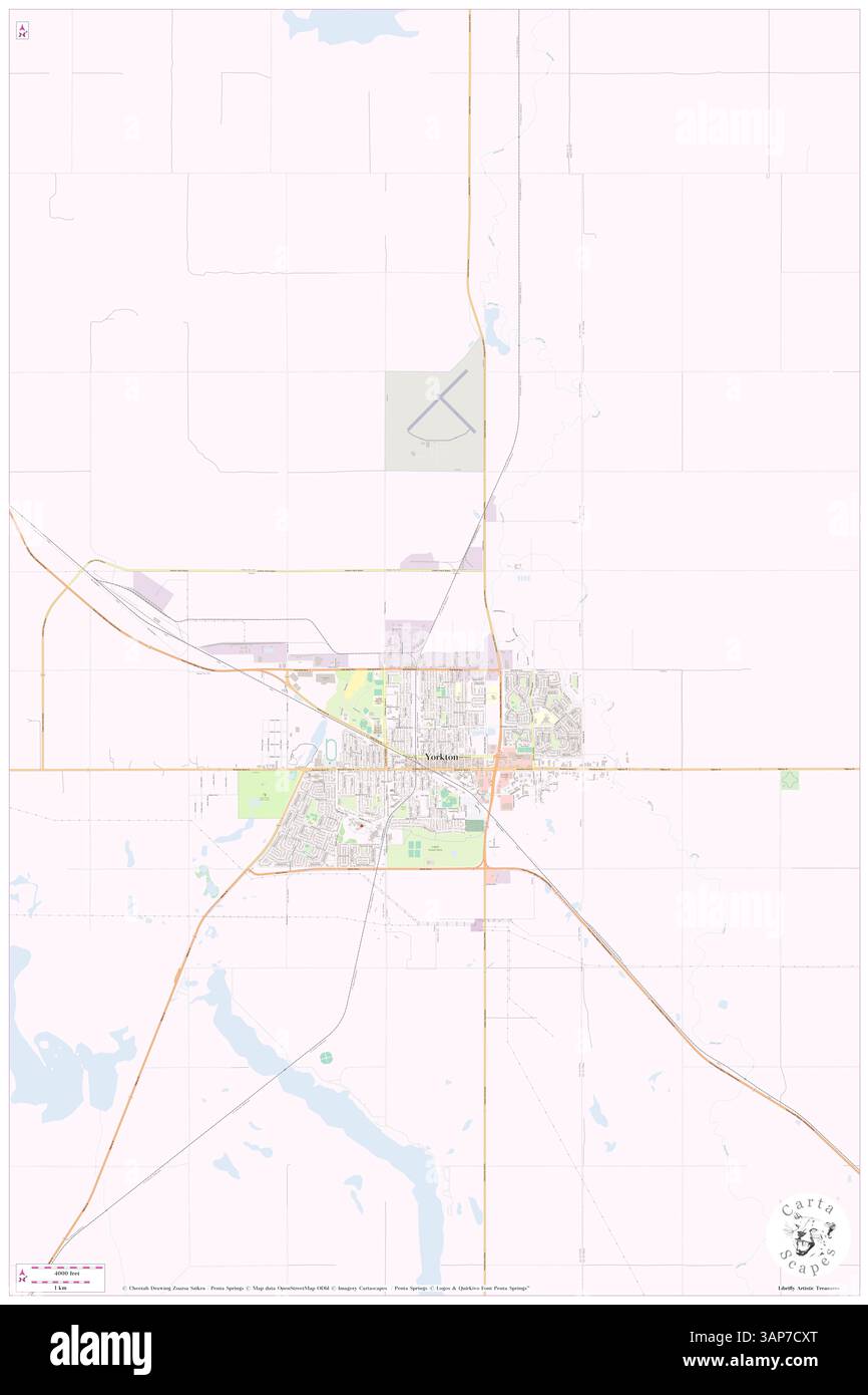 Map of yorkton Cut Out Stock Images & Pictures - Alamy
