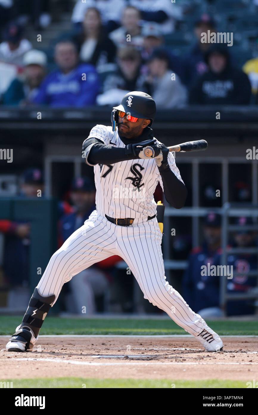 CHICAGO, IL - APRIL 12: Chicago White Sox outfielder Joshua Palacios ...