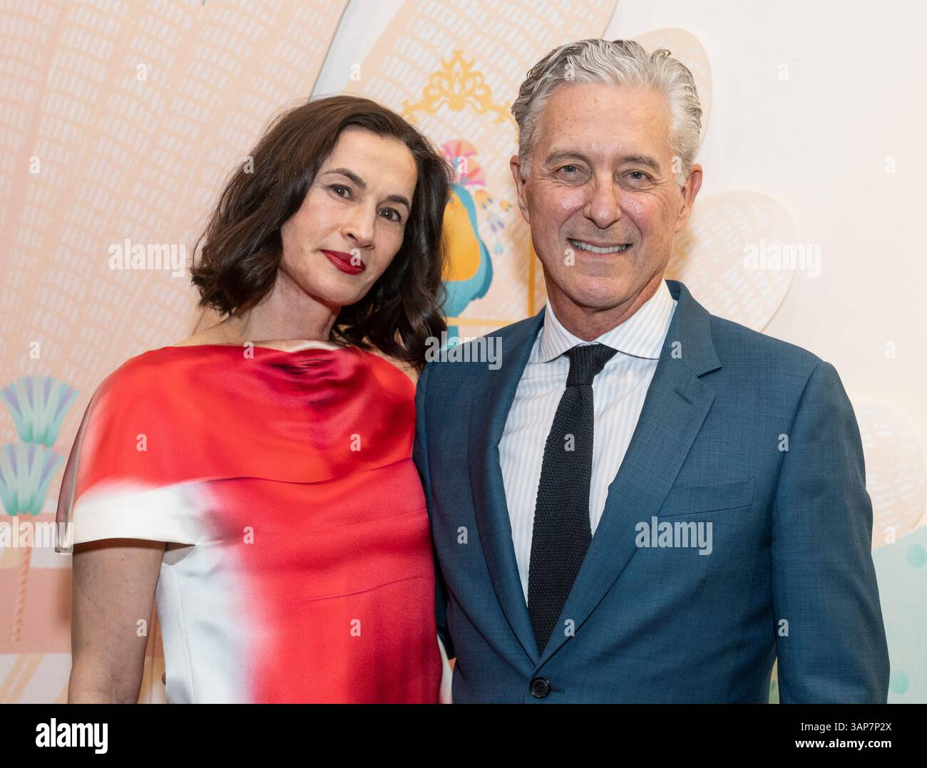 New York, United States. 15th Apr, 2025. Annette Roque and David Kratz ...