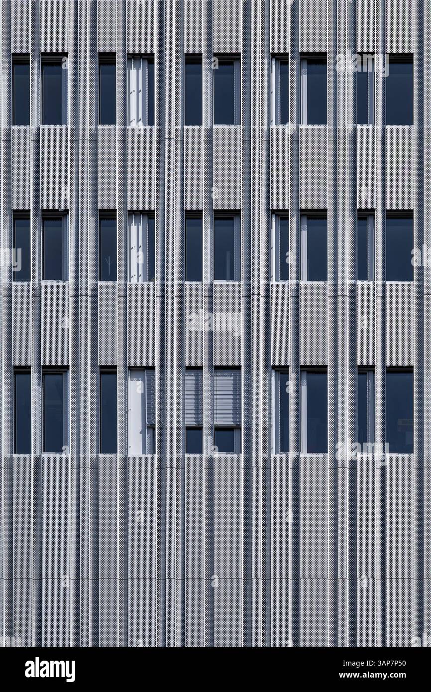 Company building sheet metal facade Stock Photo - Alamy