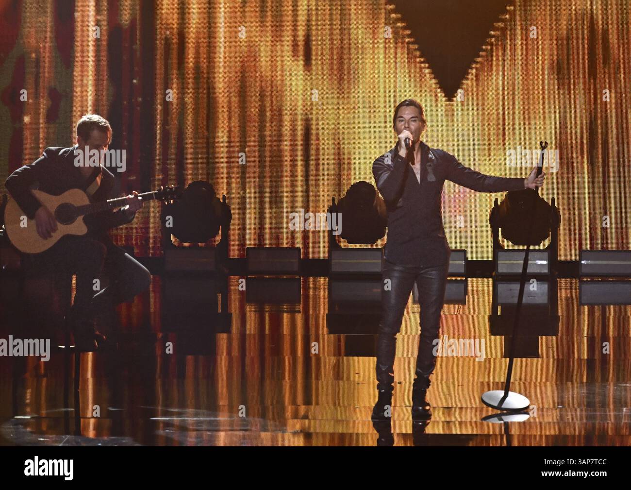 The singer Julio Iglesias Jr. at the recording of The Beatrice Egli ...