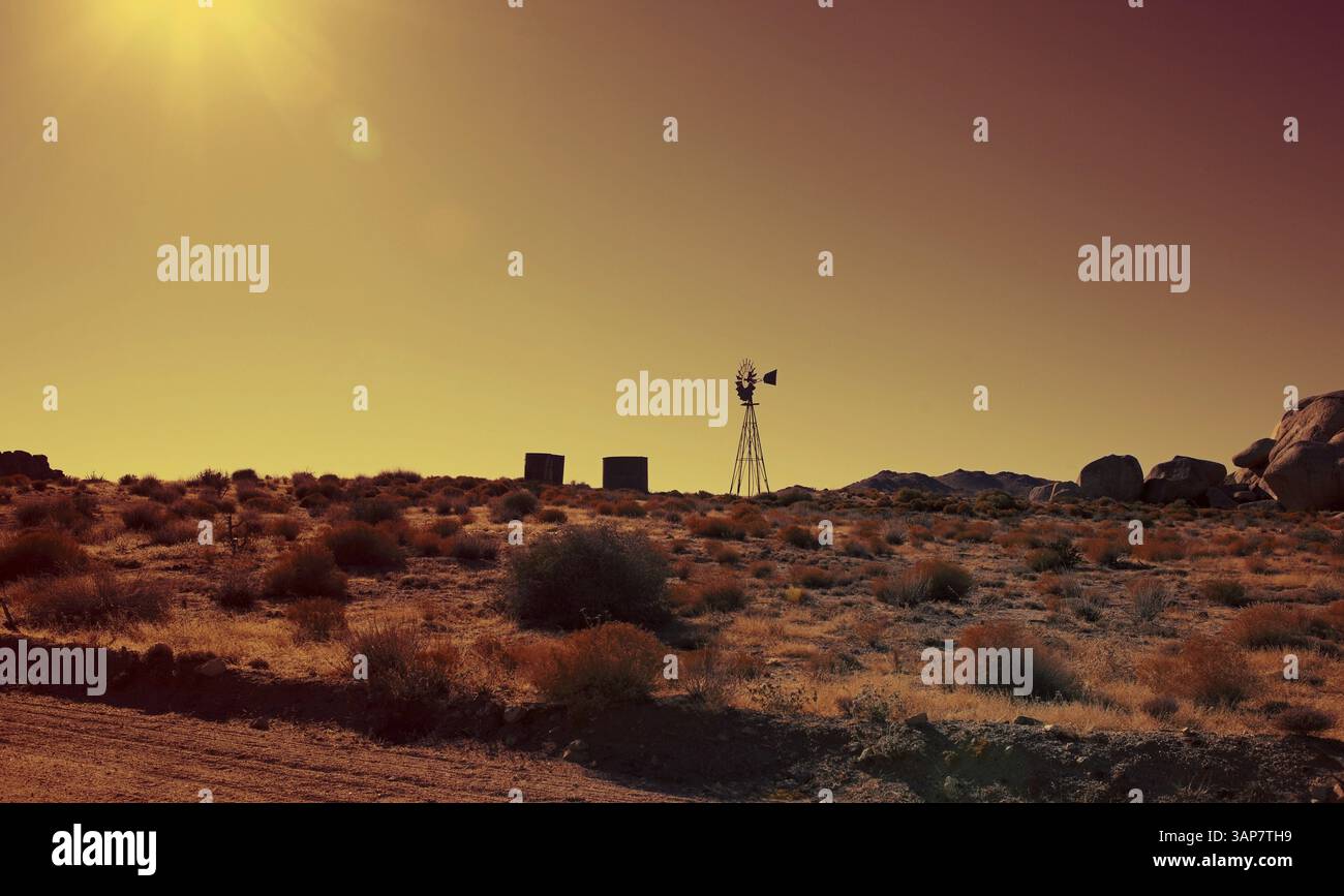 Windmill in the California sun, USA 2014 Stock Photo - Alamy
