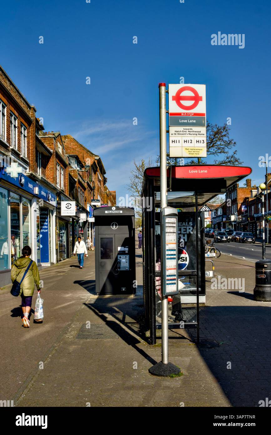 Bridge Street Shops, Pinner Town Centre, Borough of Harrow, London, U.K ...