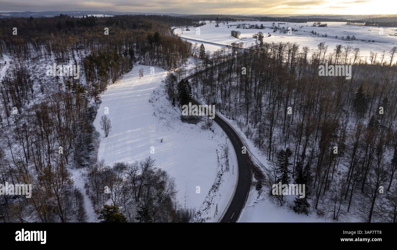 Aerial shot empty railroad hi-res stock photography and images - Alamy