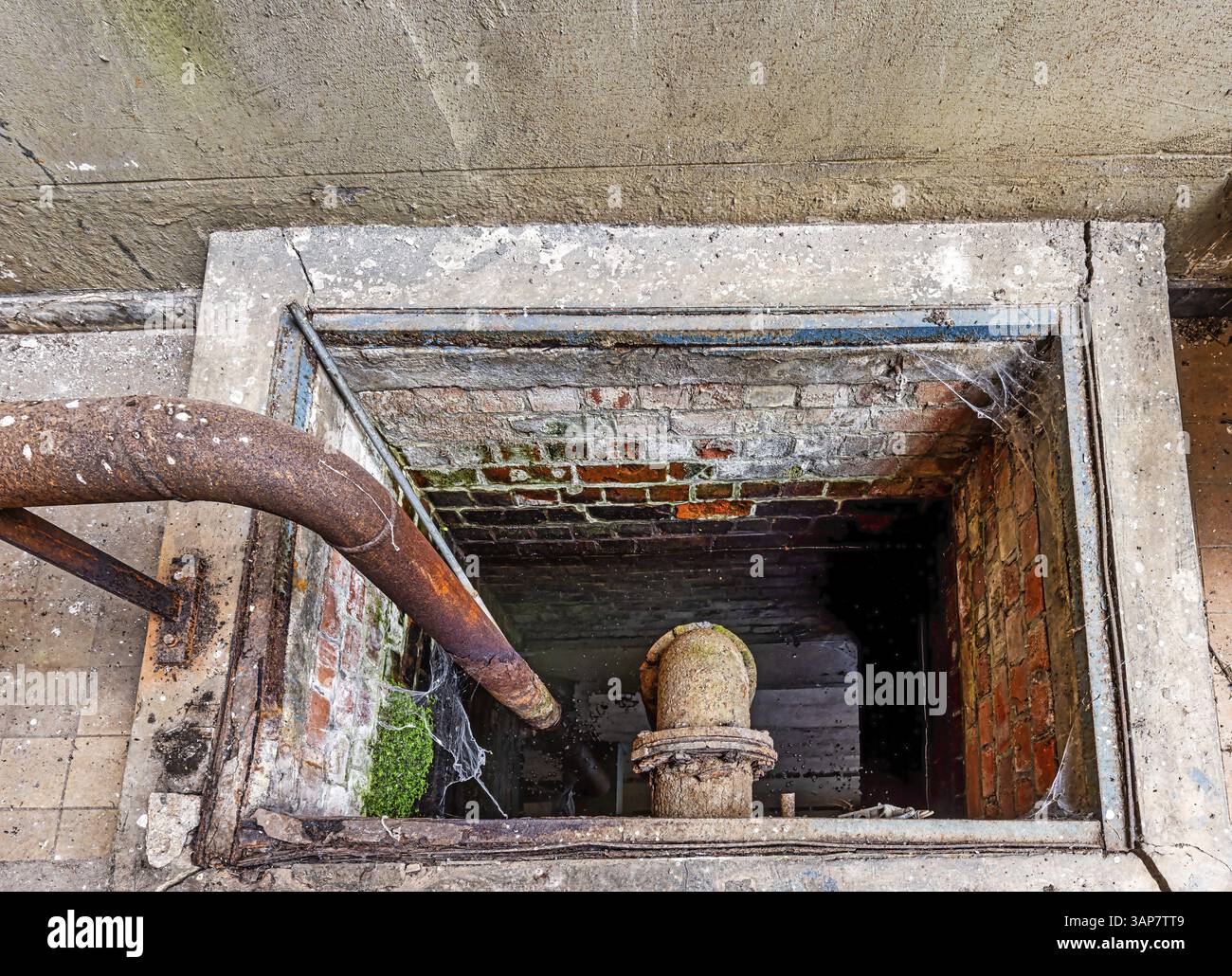 Suction water pit Stock Photo - Alamy
