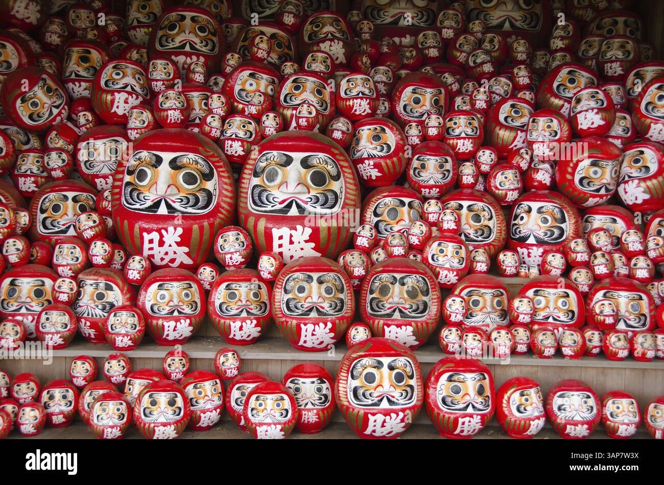 Traditional japanese Daruma dolls at Katsuo Ji Temple in Mino, Japan, Mino, Japan, Asia Stock ...