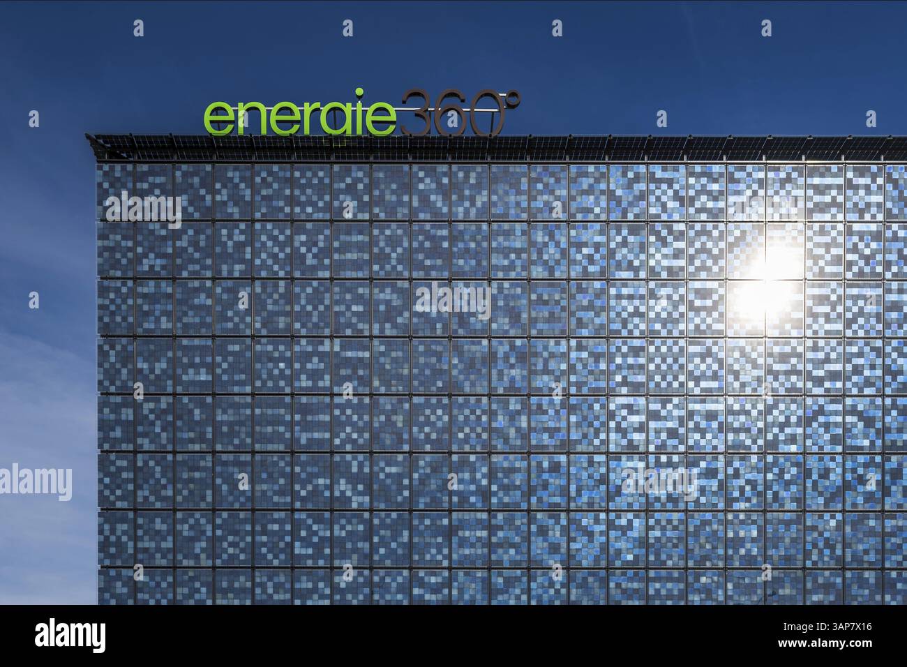 Solar facade Energy 360 Stock Photo - Alamy
