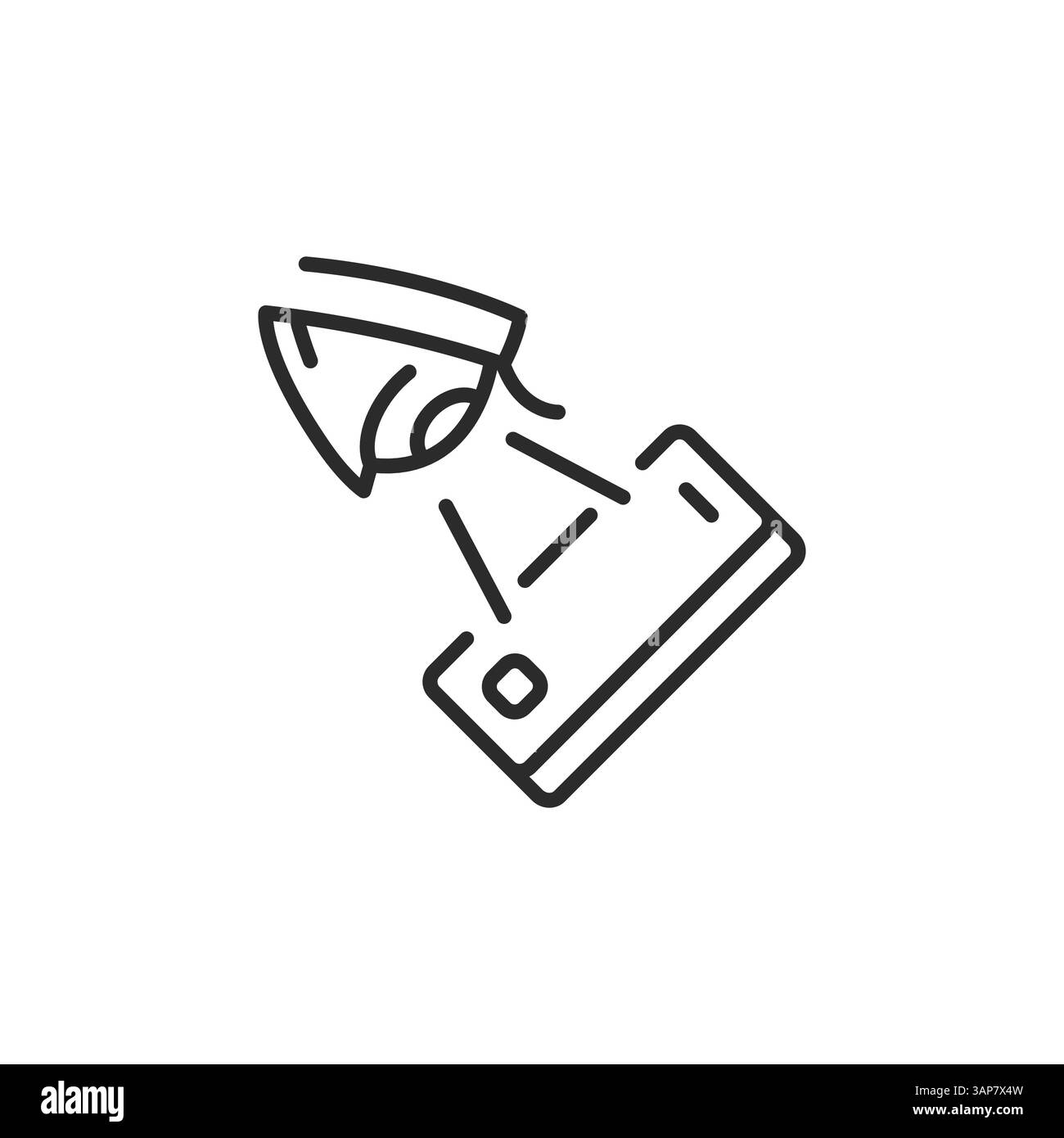 Eye With Phone icon Stock Vector Image & Art - Alamy