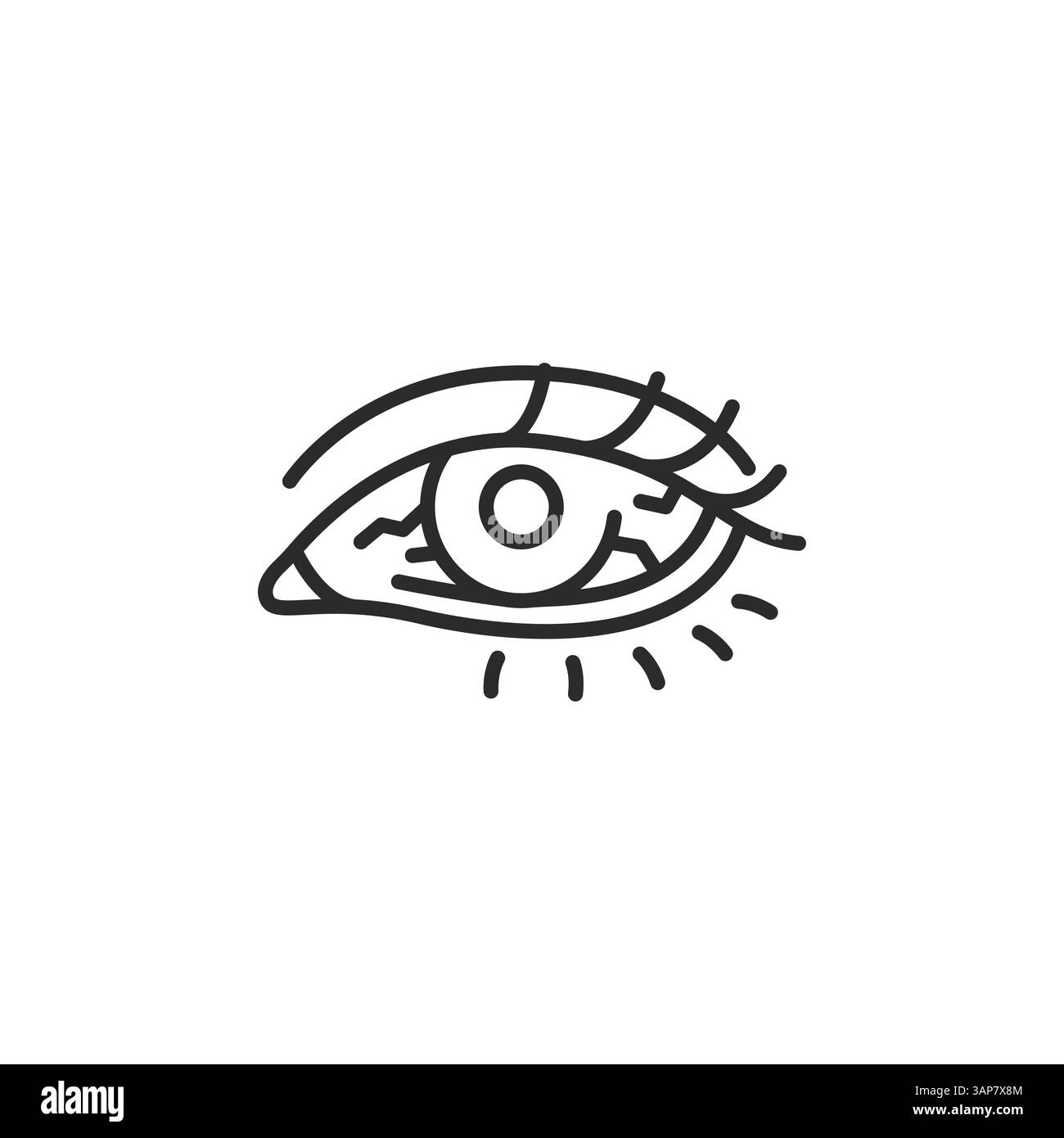 Dry eye icon Stock Vector Image & Art - Alamy