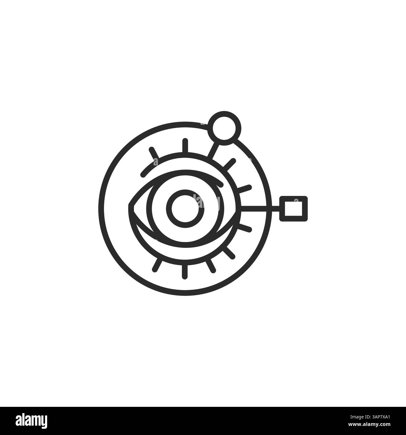 Dry eye disease exam Stock Vector Images - Alamy