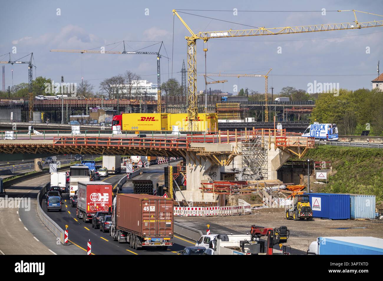 Duisburg-Kaiserberg motorway junction, complete reconstruction and new ...