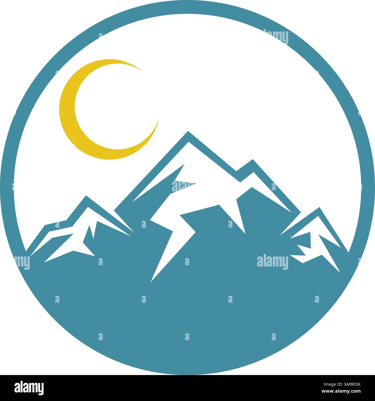 Mountain peak logo design template Stock Vector Image & Art - Alamy