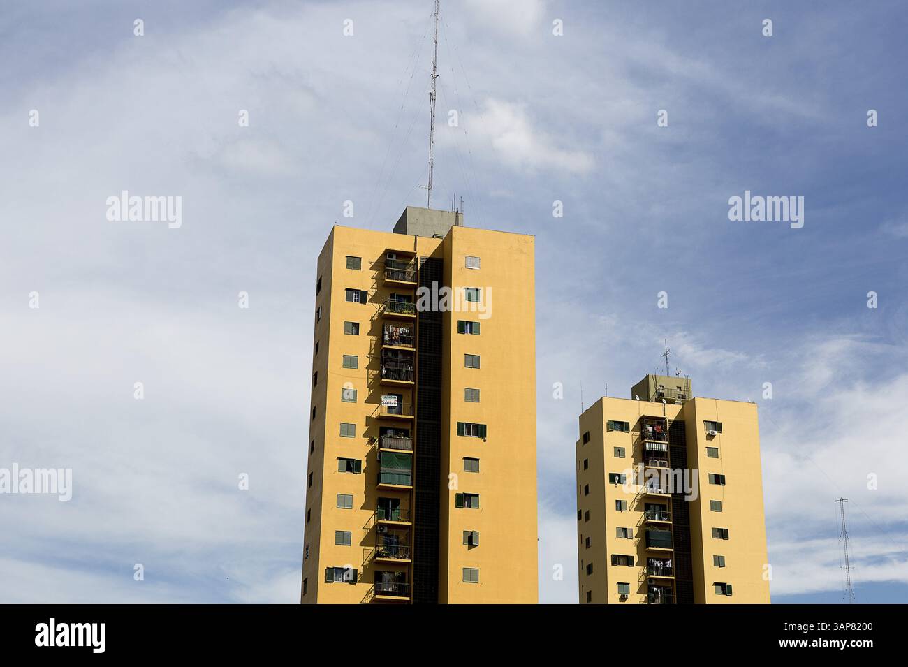 Two high-rise buildings in Buenos Aires, Argentina 2016 Stock Photo - Alamy
