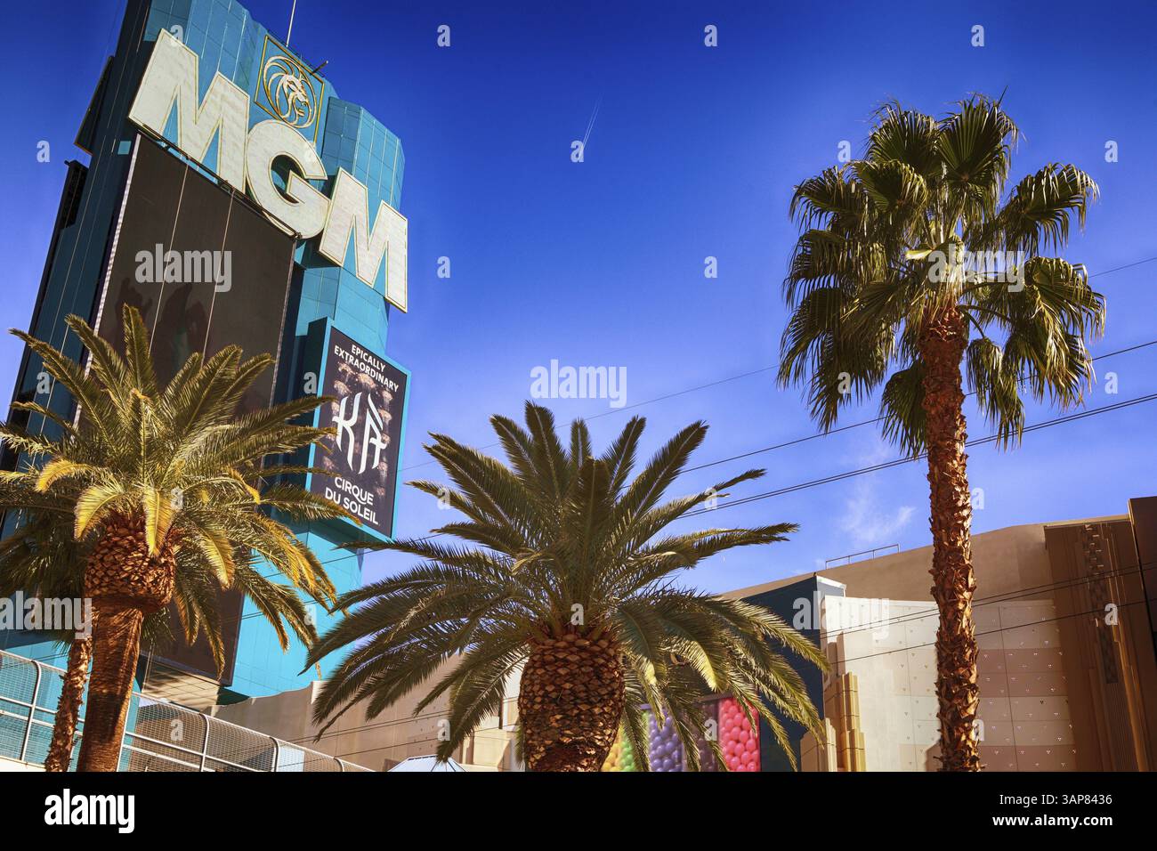 MGM Grand Hotel and Casino sign on the Las Vegas Strip, Nevada USA ...
