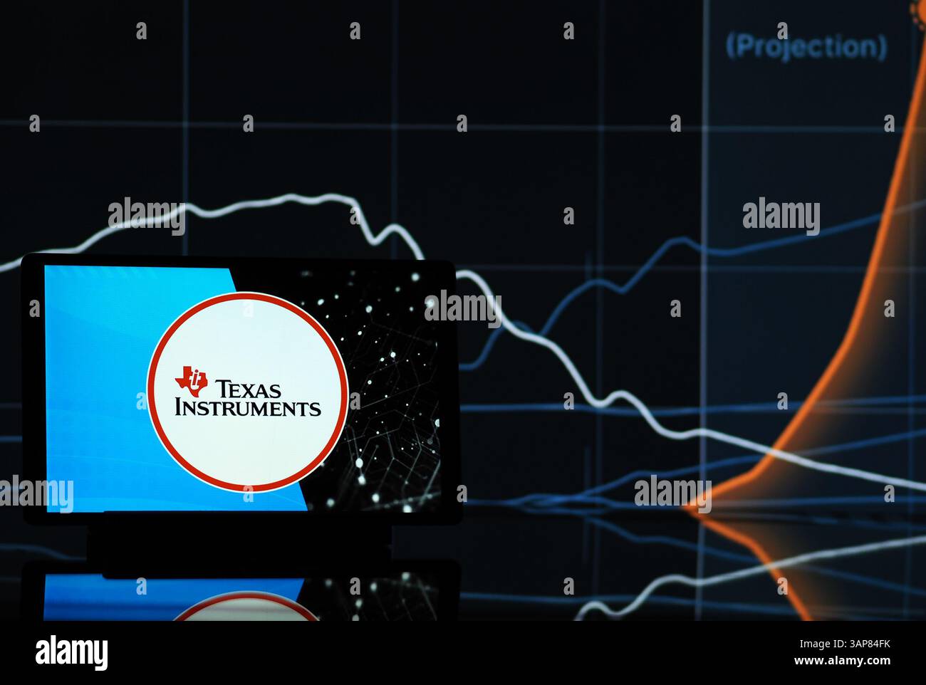 Germany. 15th Apr, 2025. In this photo illustration, Texas Instruments ...