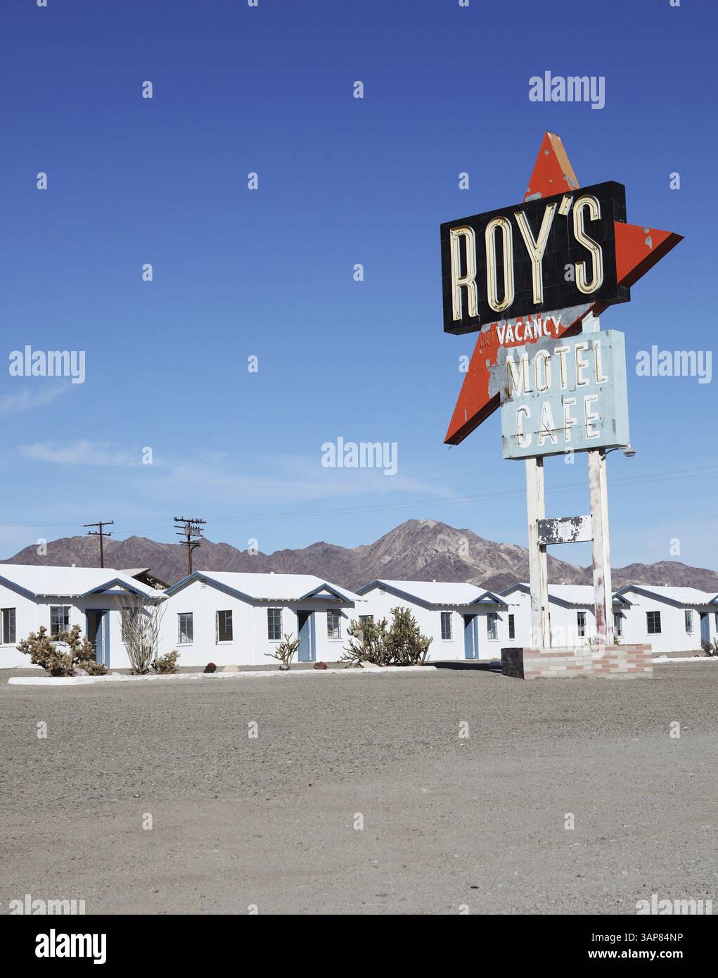 Old abandoned 80s motel in the desert of California, USA 2013 Stock ...