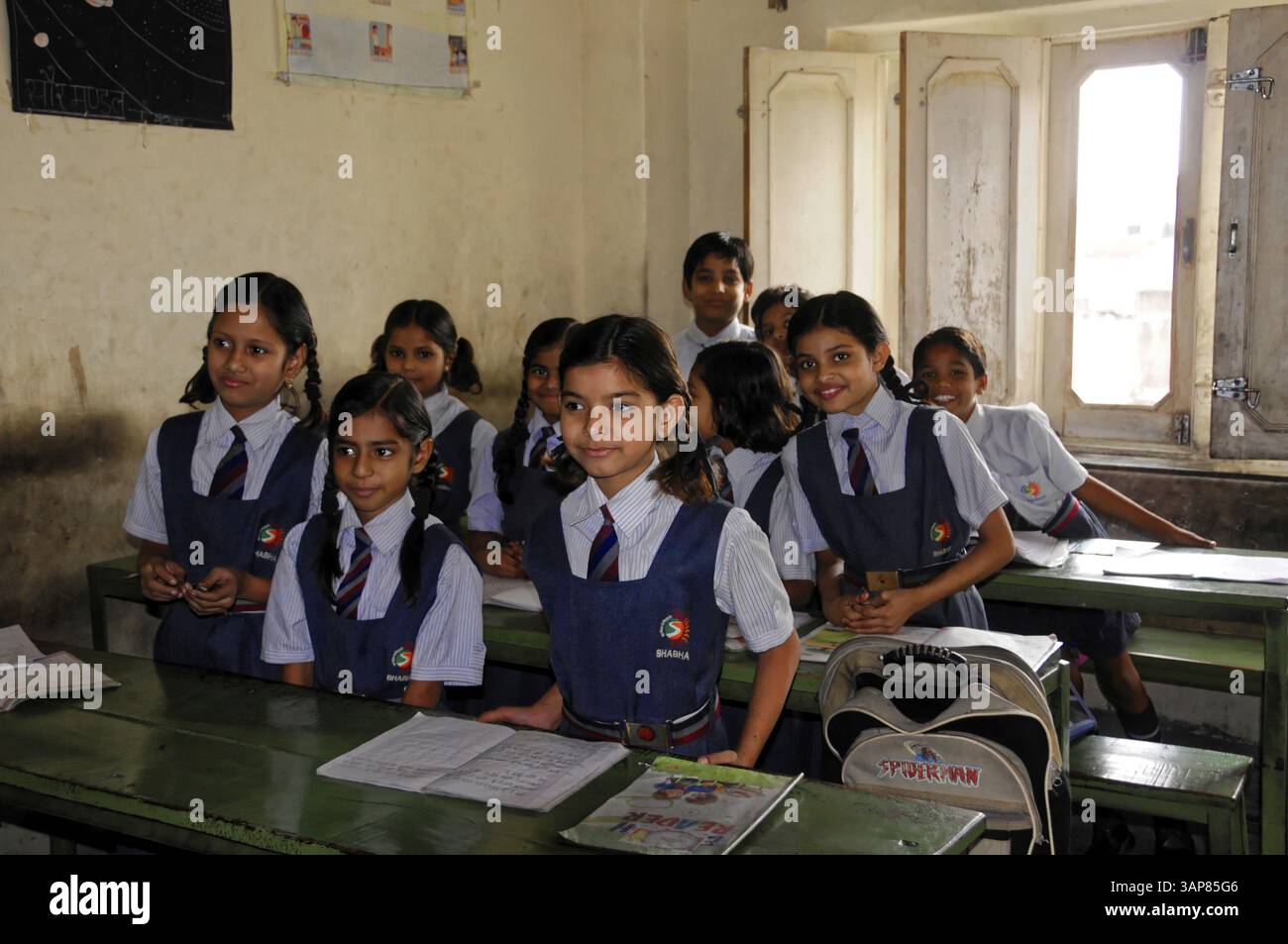 School class, Jaipur, Rajasthan, North India, Asia, Students in ...