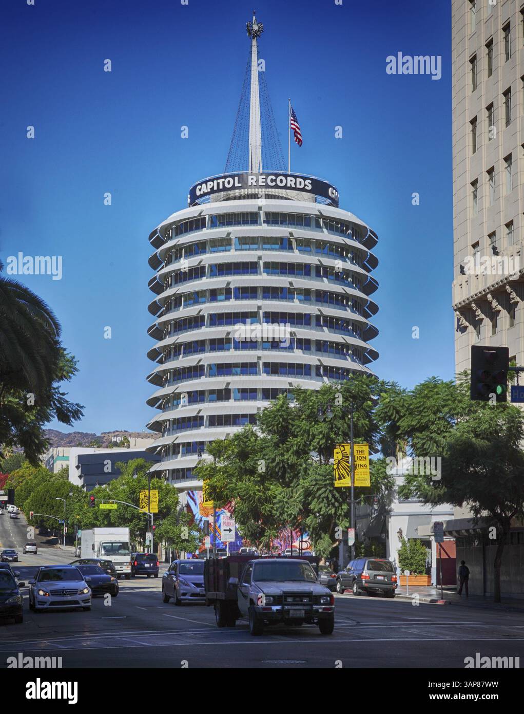 Capitol Records building in Los Angeles, USA, North America Stock Photo ...