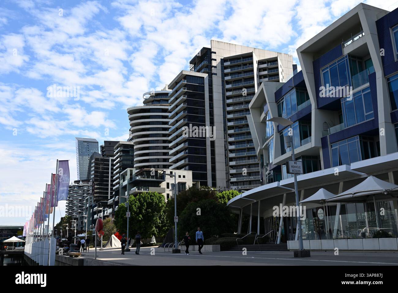 Diverse modern buildings waterfront new hi-res stock photography and ...