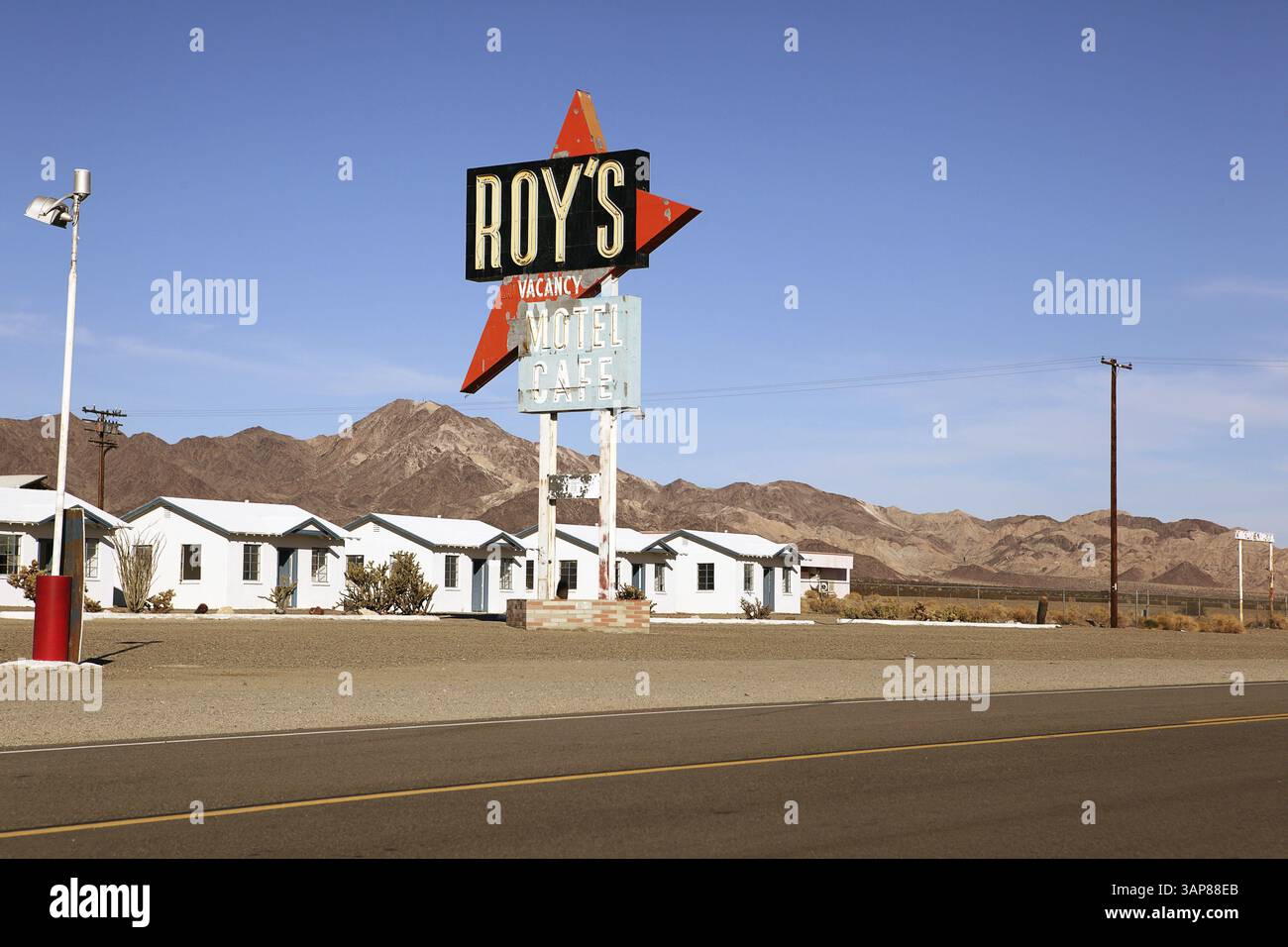 Roy's Motel, an old petrol station in California, USA 2014 Stock Photo - Alamy