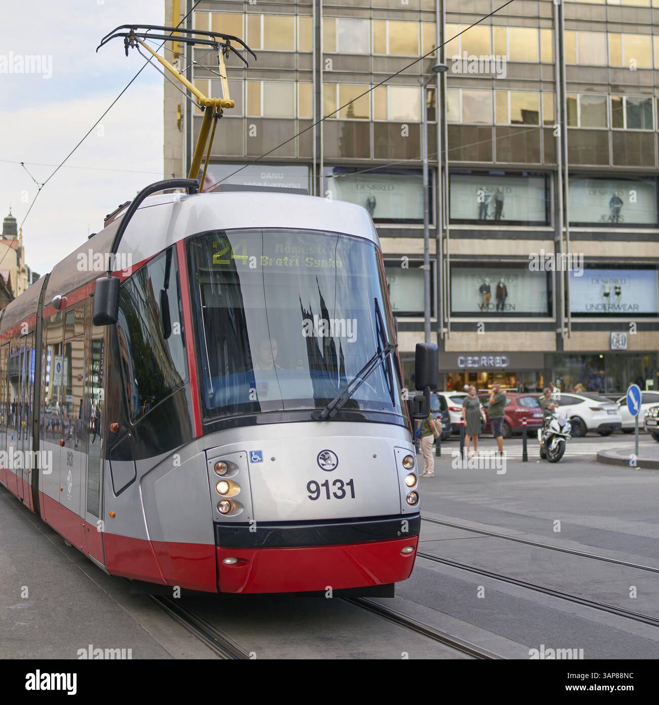 Trams traffic railway square hi-res stock photography and images - Alamy