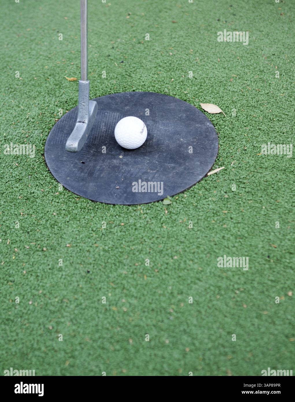 Tee off at mini golf Stock Photo - Alamy