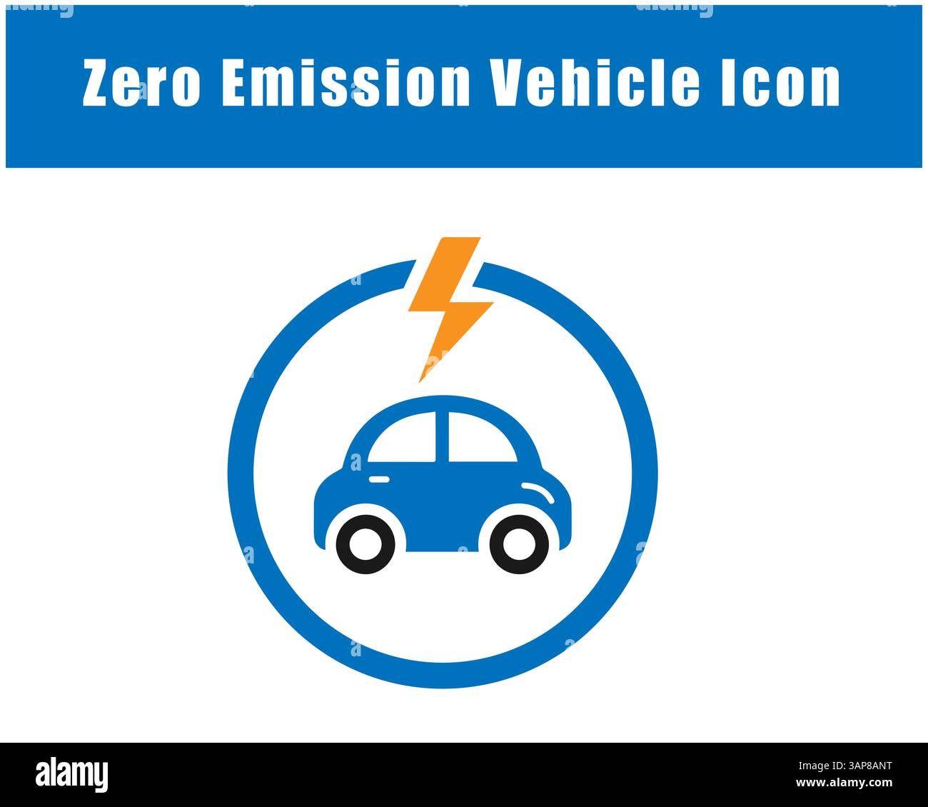 Zero emission vehicle icon hi-res stock photography and images - Alamy