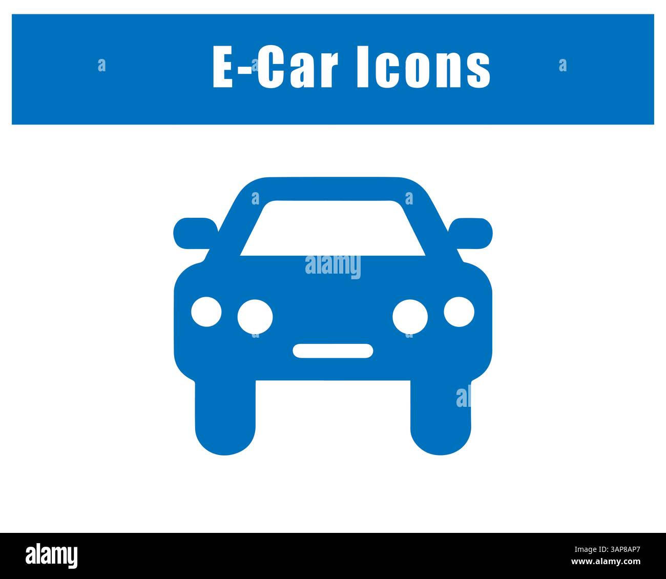 Electric Car Icon Isolated on White Background Stock Vector Image & Art ...