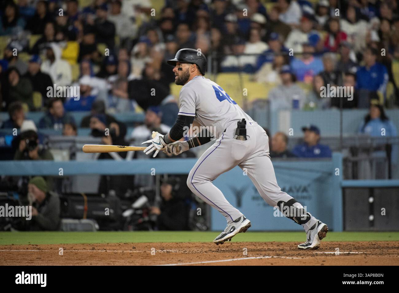 Colorado Rockies' Nick Martini bats during a baseball game against the ...