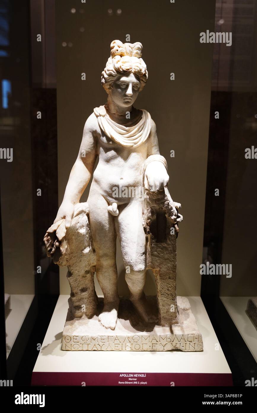 ANTALYA, TURKIYE - MARCH 23, 2025: Apollon Statue in Antalya ...