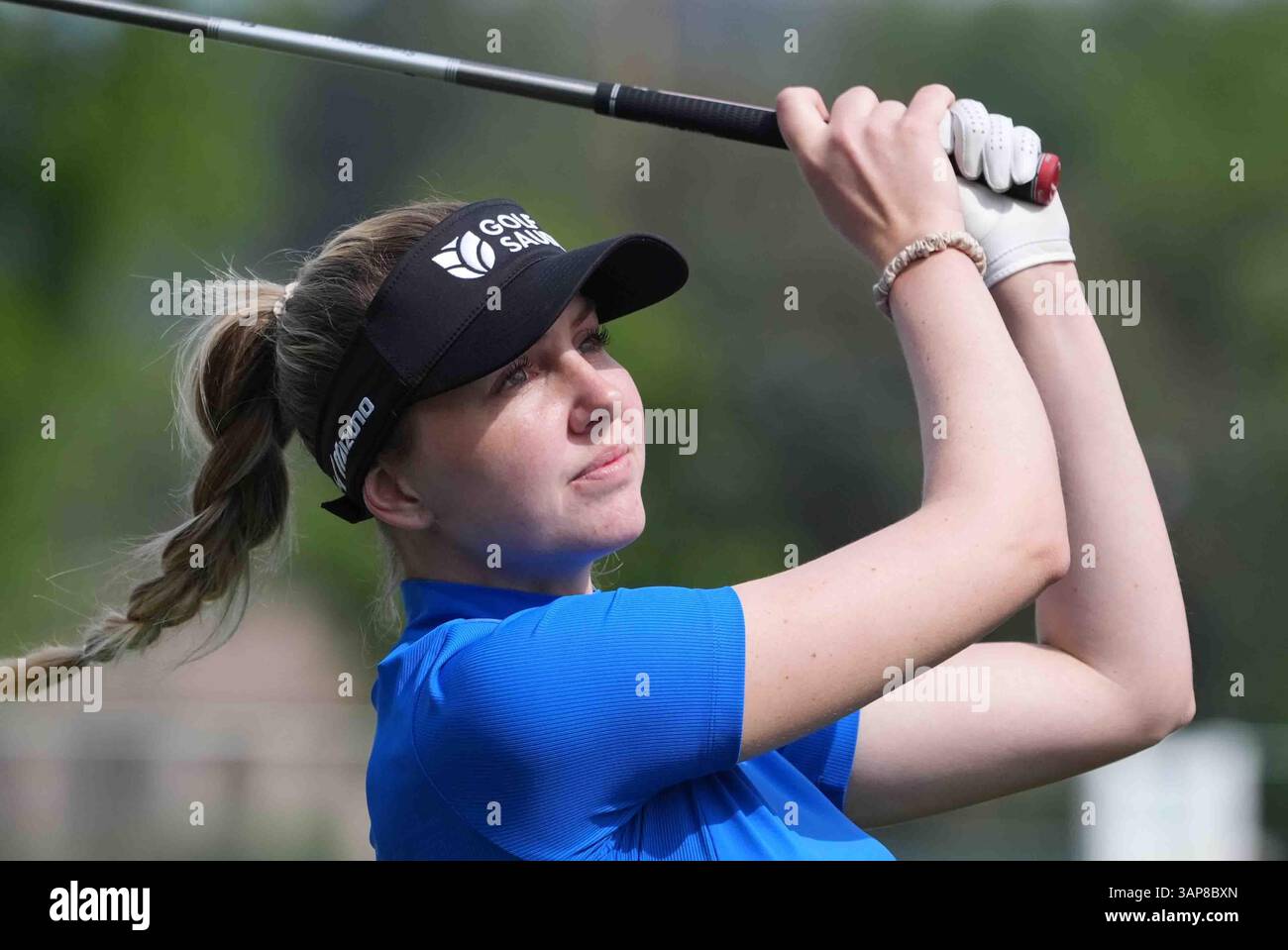 Tarzana, California, USA. April 15, 2025: LPGA OLIVIA COWAN ...