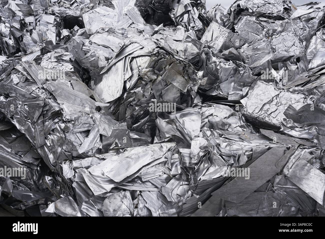 Pressed scrap at a scrap yard in Magdeburg harbour Stock Photo - Alamy