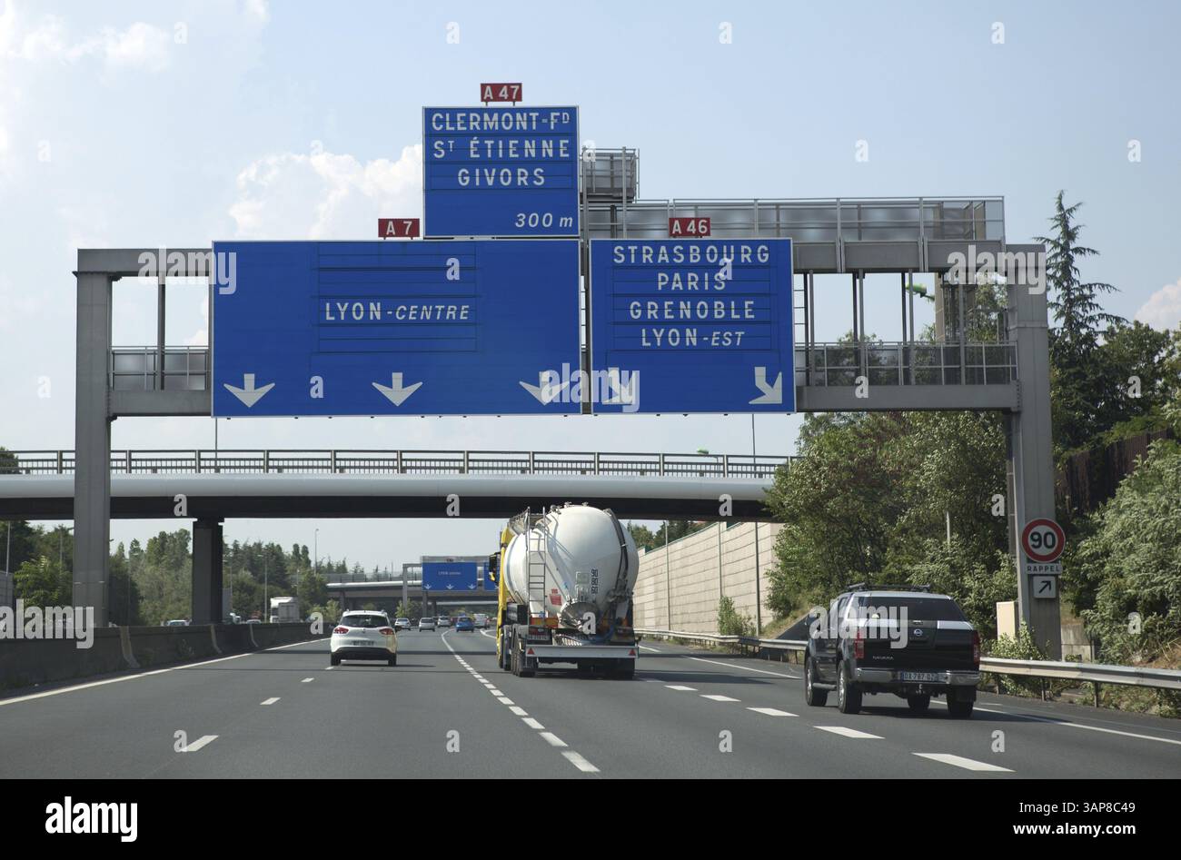 France motorway signs hi-res stock photography and images - Alamy