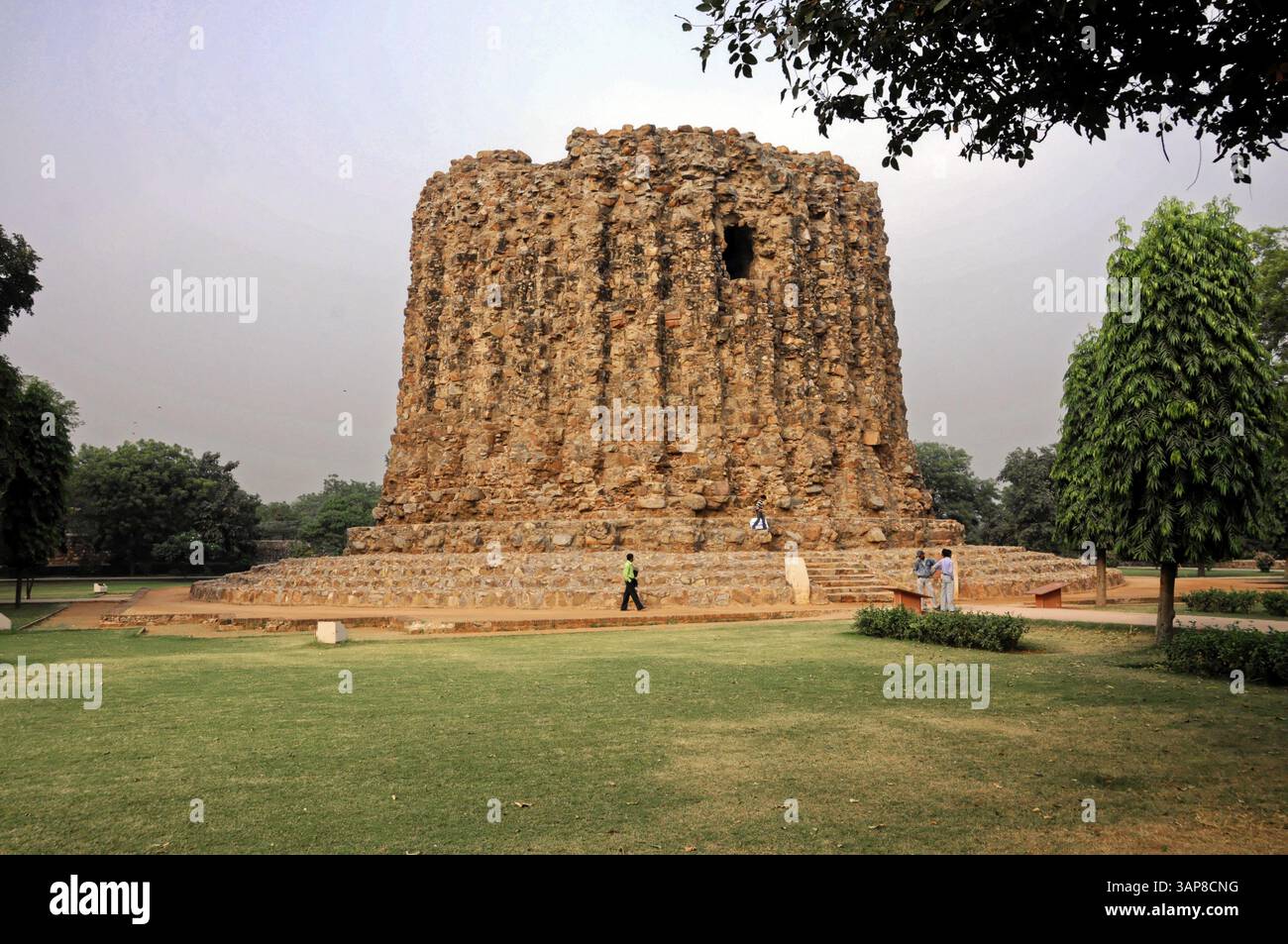Old pillar, at the Qutb complex, near the iron pillar, Delhi, North ...