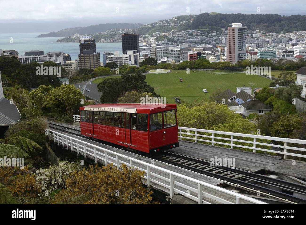 The Wellington cable car, New Zealand, Oceania Stock Photo - Alamy