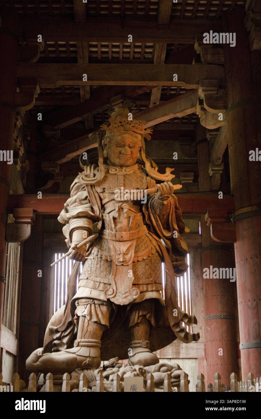 One of two great Nio guardians at Todai-ji, Eastern Great Temple, Nara ...