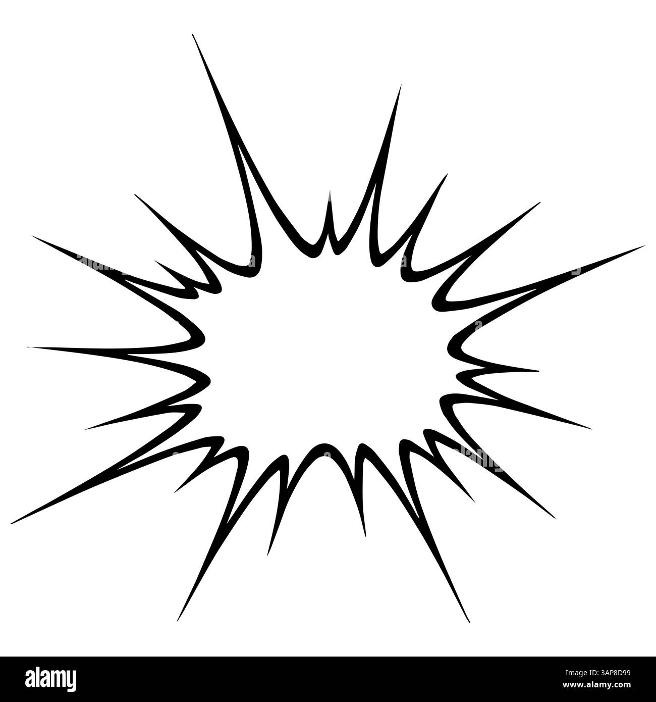 Dynamic Bursting Comic Explosion Speech Bubble Element Stock Vector Image & Art - Alamy