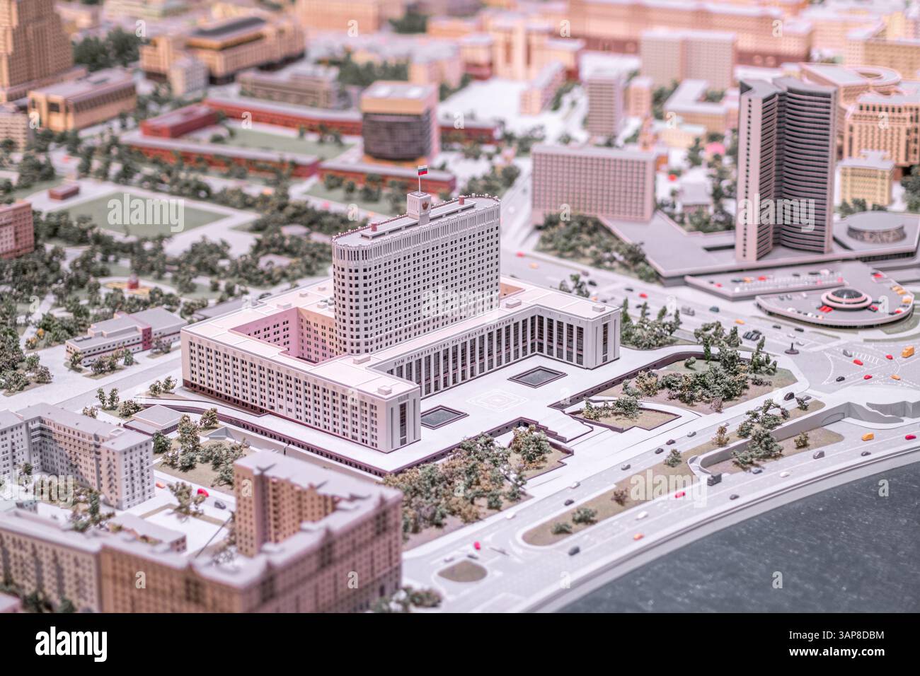 Miniature model of Moscow showcasing iconic architecture and detailed ...