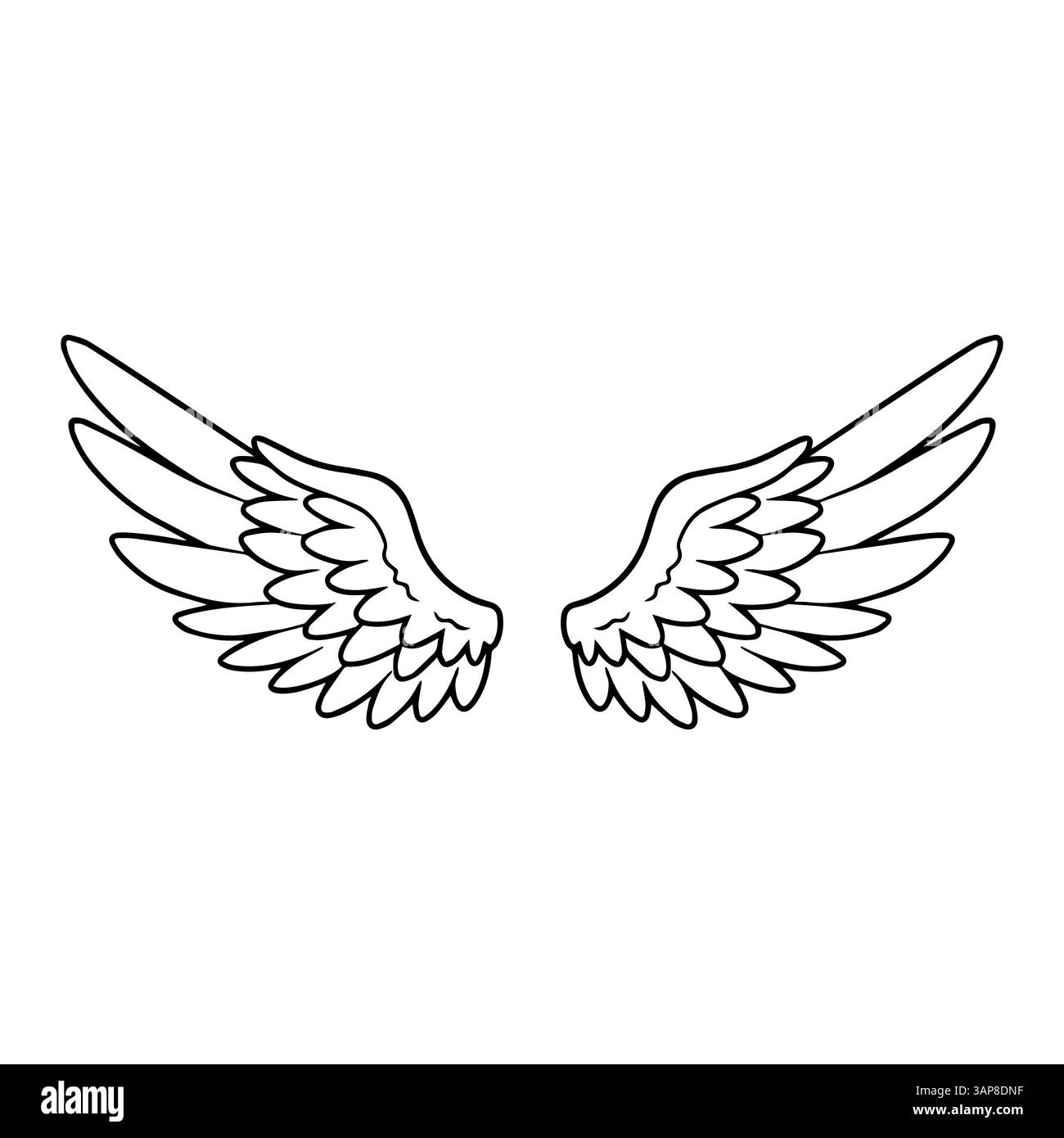 Angel outline hi-res stock photography and images - Alamy