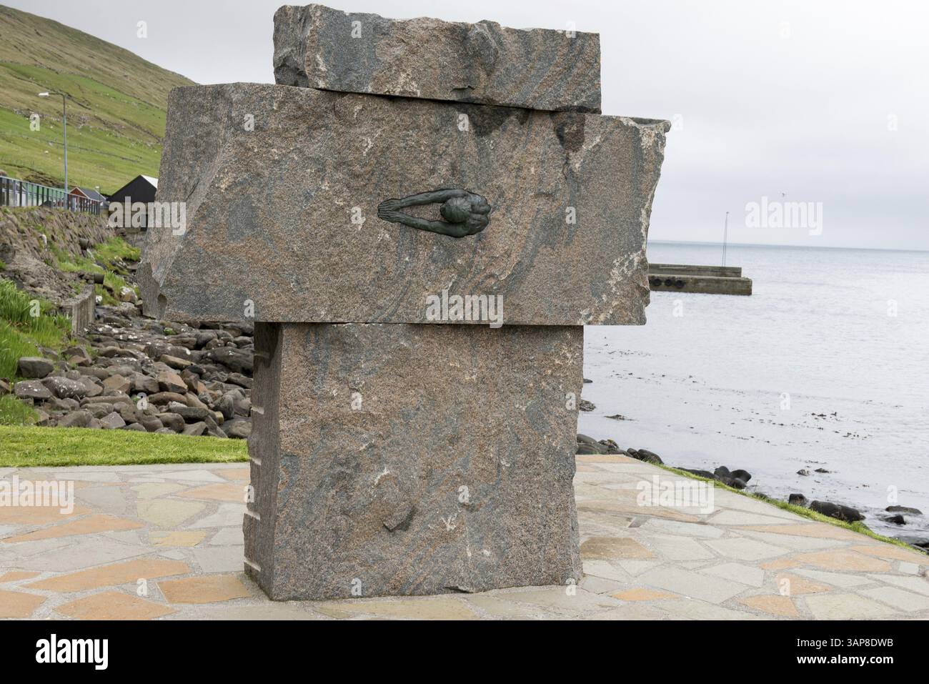 Statue of Sigmund Brestisson made by Hans Pauli Olsen in Sandvik on ...