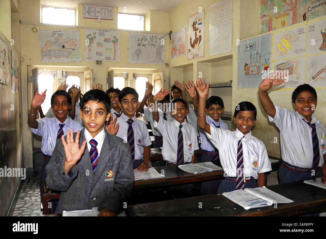 Indian school class photo india hi-res stock photography and images - Alamy