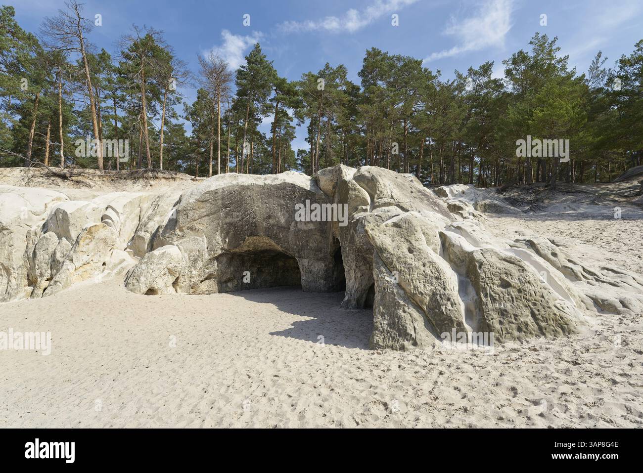 Sand caves in the Harz Mountains near Blankenburg Stock Photo - Alamy