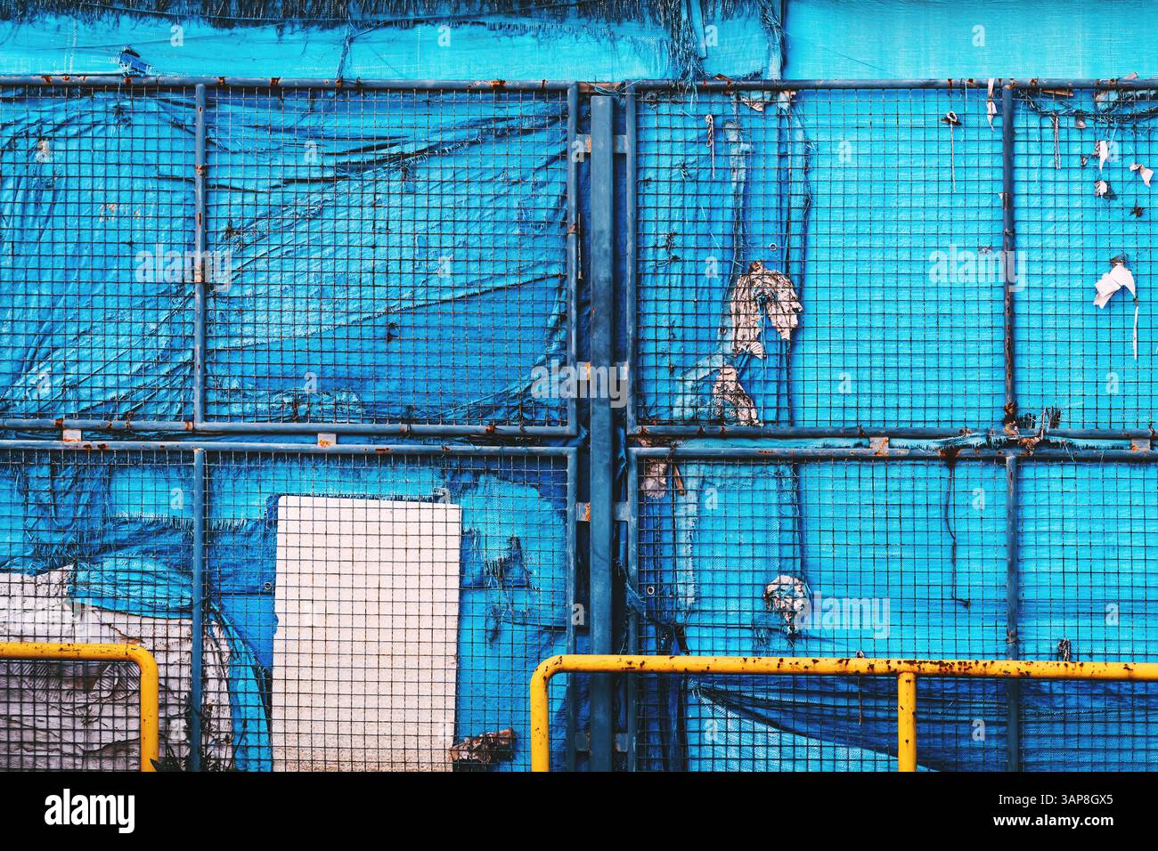 Urban textures and pattern, detail from a slum ghetto street as ...