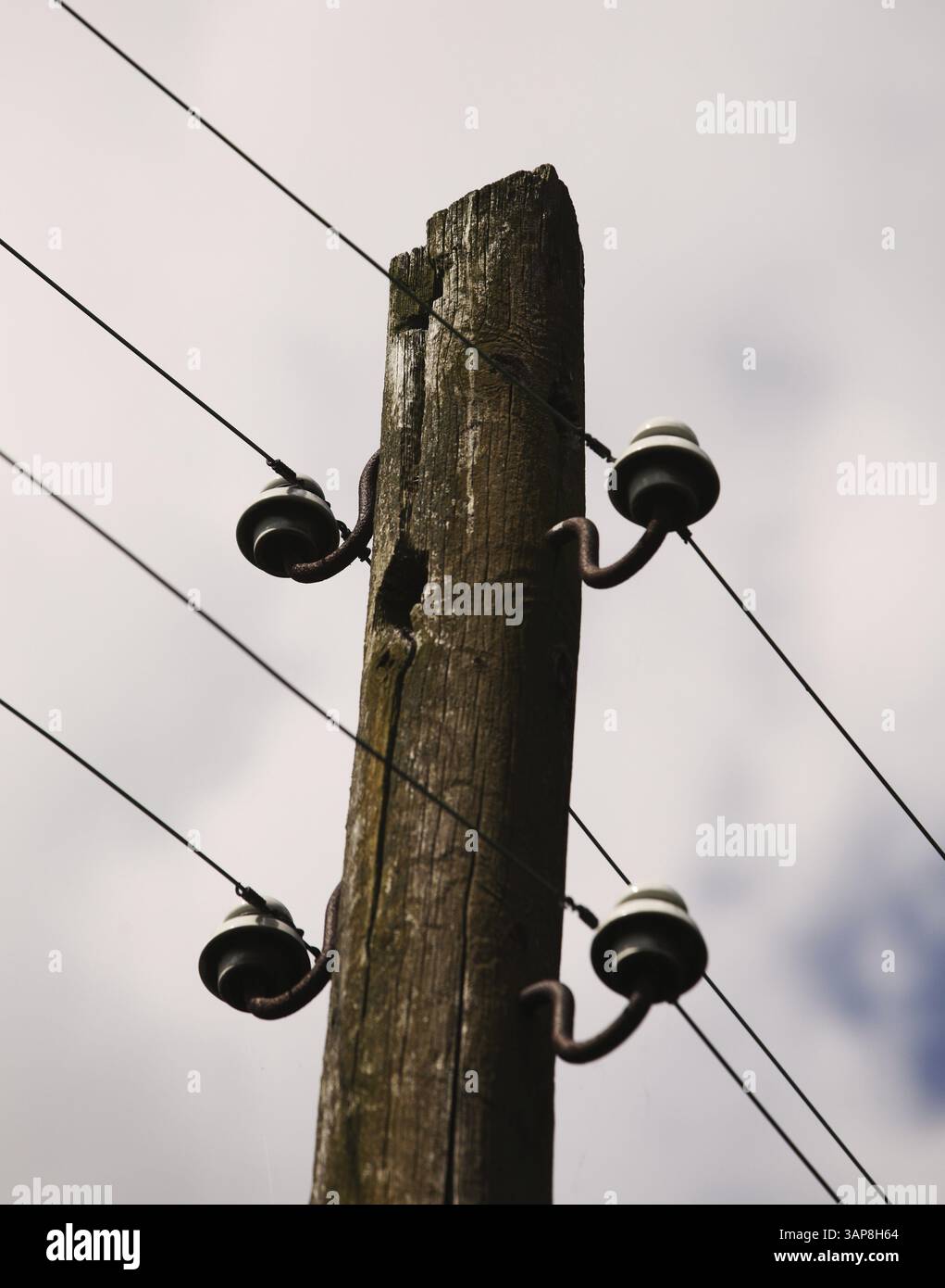 Old electricity poles hi-res stock photography and images - Alamy