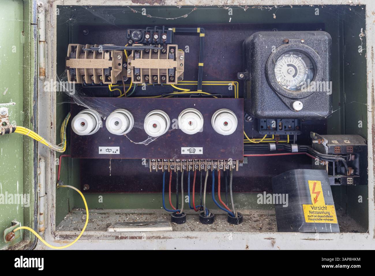 Old electrical control system Stock Photo - Alamy