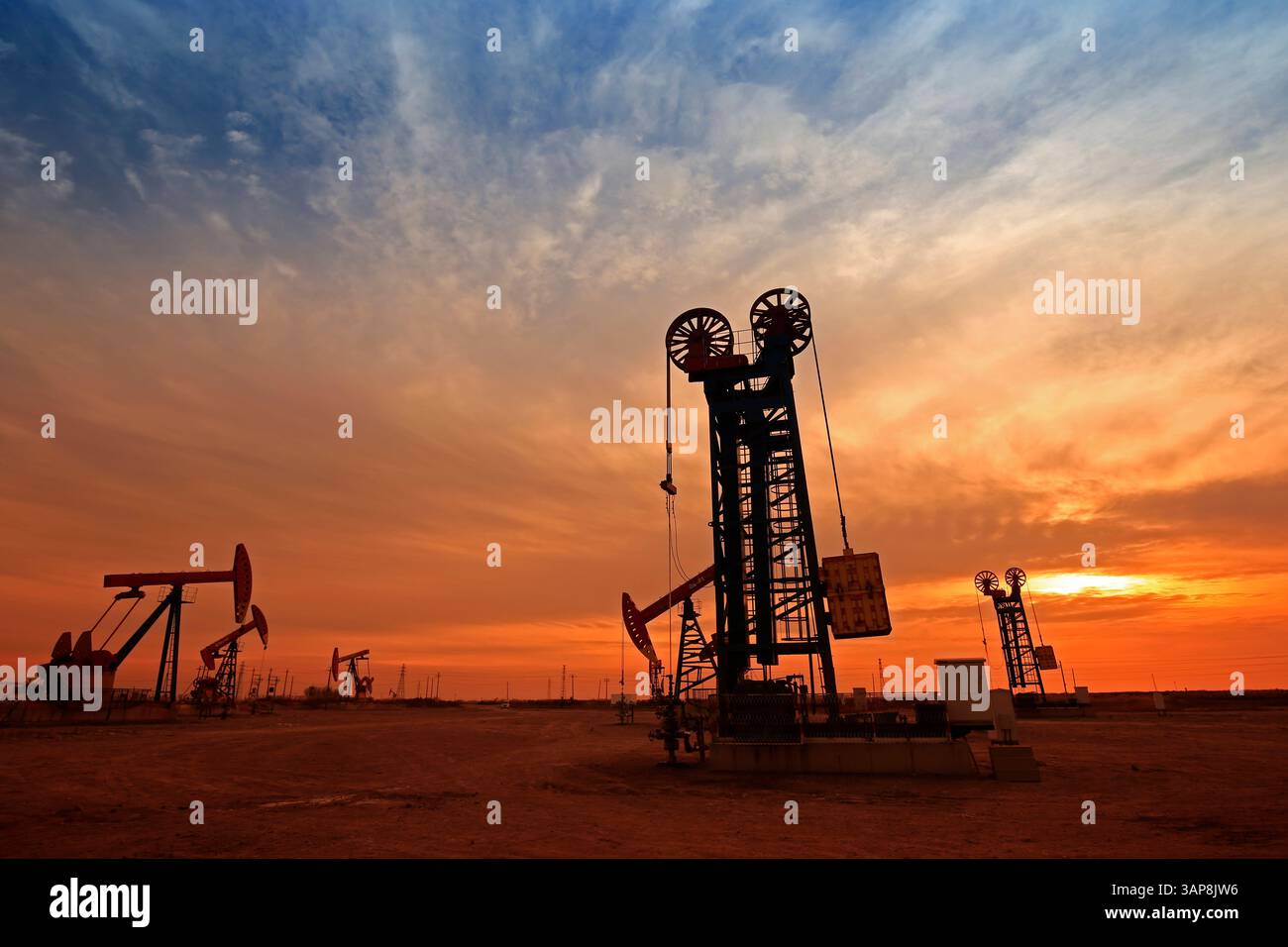 The oil pump, industrial equipment Stock Photo - Alamy