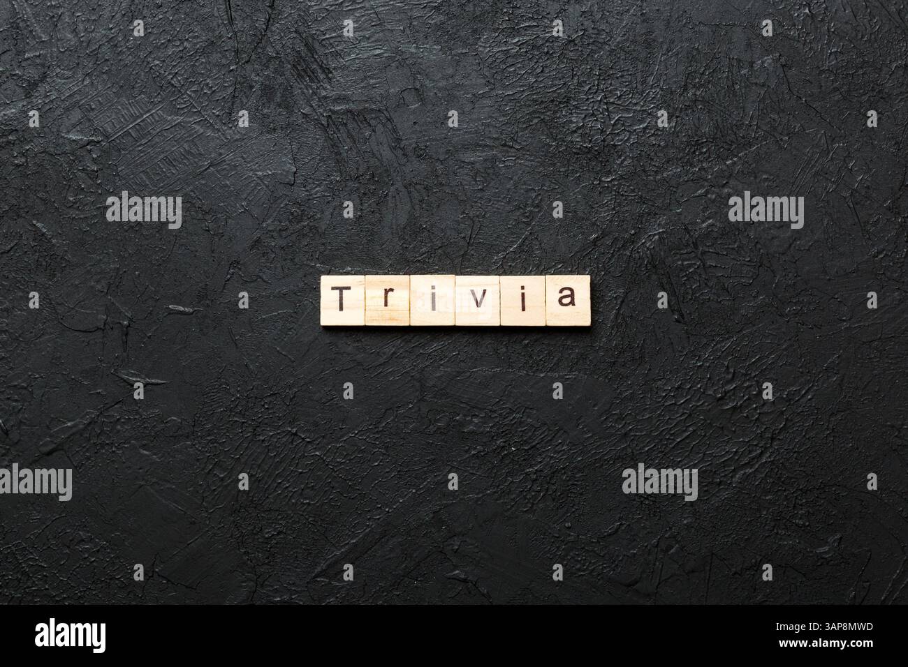 trivia word written on wood block. trivia text on table, concept Stock ...