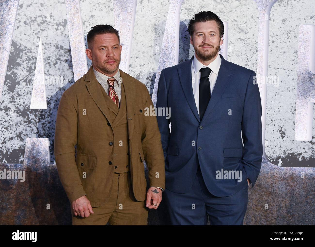 London, UK. 15th Apr, 2025. Tom Hardy and Gareth Evans attends "Havoc ...
