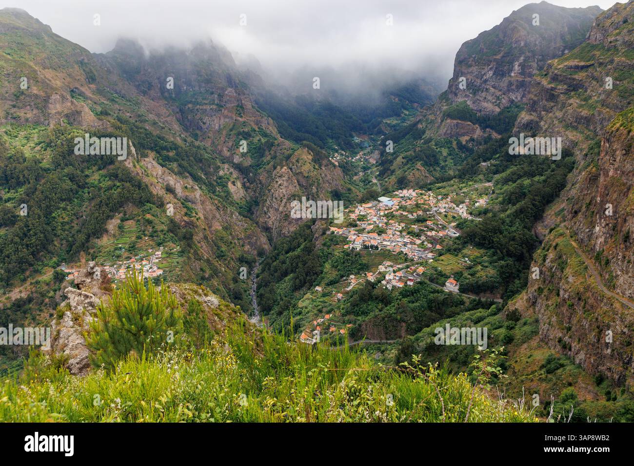 Valley of the Nuns - Curral das Freiras, Madeira Island, Portugal. View ...